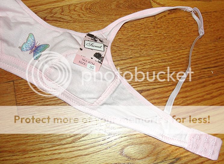 6 Junior Girls Wire Free Training Bras Sweet 8734 Butterfly 28A 30A 32A ...