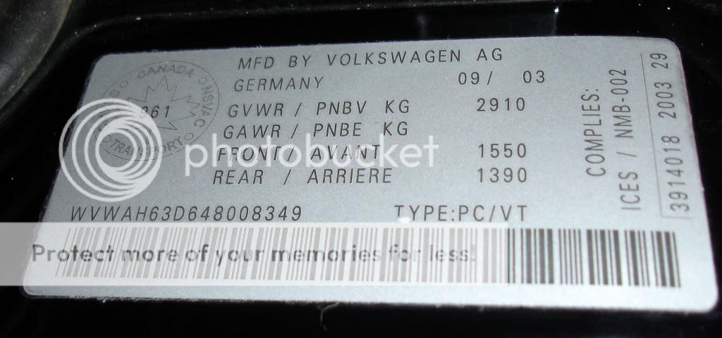 SOLD: 2004 W12 PE, 67K miles, $12K, Toronto, Canada - Michael's ...