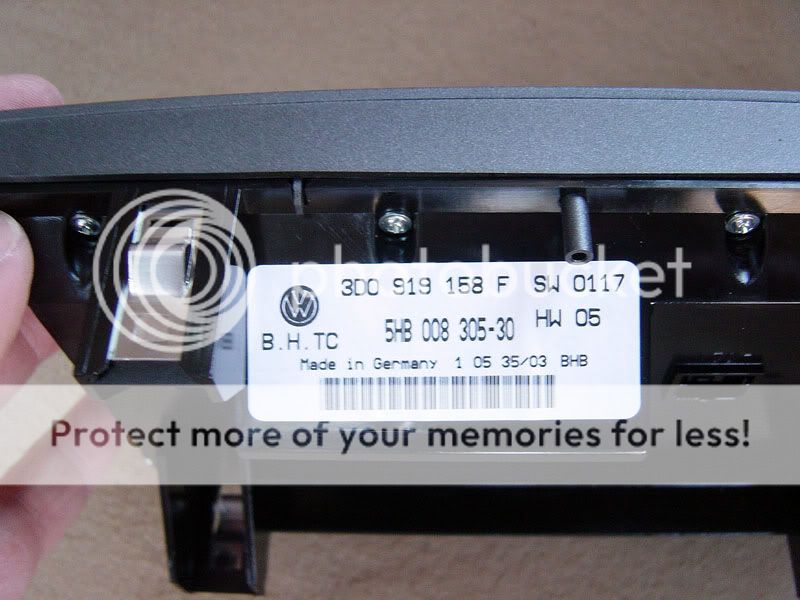 How to retrofit a rear climate control panel (Was: Bud's Phaeton for ...